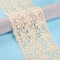 China Crochet Ribbon Cotton Lace Trim  Width 12cm Water Soluble for sale
