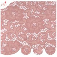 China Guipure Embroidered Lace Fabric Hollow Out Dress Fabric For Women for sale