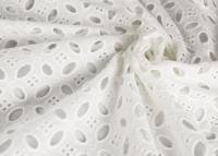 China Heavy Vintage Eyelet 100% Cotton Lace Fabric Wholesale By The Yard for sale