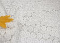 China White Chemical Water Soluble Guipure Lace Fabric By The Yard For Party Sexy Dress for sale