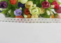 China Polyester Water Soluble Lace Ribbon Trim Scalloped Edging For Interior Decoration / Garments for sale