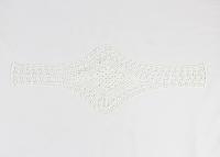 China Water Soluble Embroidered Lace Collar Applique / Bridal Lace Appliques For Gowns for sale