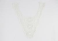 China White Lace Flower Appliques Collar With Cotton Water Soluble Nylon Embroidered for sale