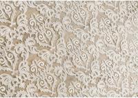 China Off White Embroidery Floral Corded Lace Fabric By The Yard For Bridal Dress for sale
