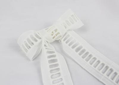 China Cotton Floral White Embroidered Lace Ribbon For Ladies Dress Sewing Soft Stretch for sale