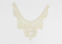 China Guipure Lace Collar  Applique , Water Soluble Chemical Neckline Applique Trim For Dress for sale