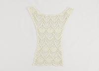 China Embroidered Cotton Lace Collar Applique Water Soluble For Bridesmaid Dresses for sale
