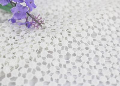China Milk Silk Water Soluble Lace Fabric For Bridal Dresses Circle Lace Designs for sale