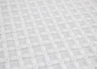 China Milk Silk Eyelet Design Embroidered Mesh Lace Fabric By The Yard For Bridal Dresses for sale