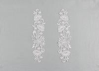 China Floral Embroidery Dying Lace Fabric Guipure Venice Collar Appliques For Dresses for sale