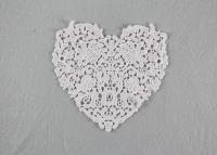 China Guipure French Venice Lace Collar Cotton Lace Heart Applique For Wedding Dresses for sale