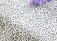 China Wedding Dresses Water Soluble Lace Fabric With Chemical Polyester Floral Lace for sale