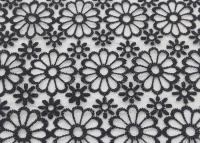 China Embroidered Dying Lace Fabric Floral Lace Organza Polyester Fabric For Dresses for sale