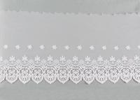 China Embroidered Nylon Dying Lace Fabric Bilateral Symmetry Lace for sale