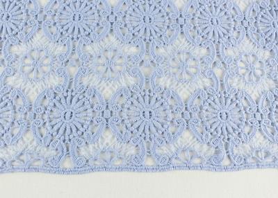 China Guipure Dying Lace Fabric With Floral Water Soluble Lace Design For Dress Factory for sale