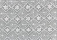 China White Embroidered Floral Lace Fabric Milk Silk Nylon Mesh Fabric For Wedding for sale