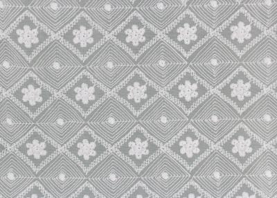China White Embroidered Floral Lace Fabric Milk Silk Nylon Mesh Fabric For Wedding for sale