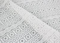 China Embroidered Guipure Water Soluble Lace Cotton Chemical Lace Fabric For Clothing for sale
