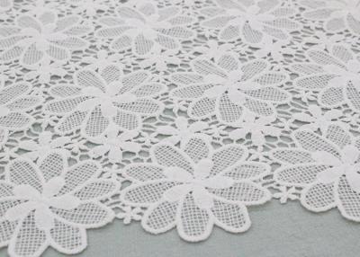 China Floral Poly Dying Lace Fabric Guipure French Venice Lace for sale