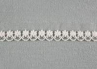 China French Floral Embroidered Cotton Mesh Lace Trims Soft Handing For Child Dresses for sale
