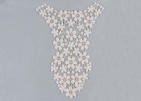 China Cotton Guipure Embroidered Venice Lace Collar Applique Water Soluble For Dresses for sale