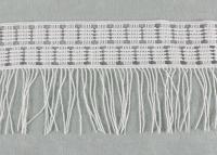China Fashion Poly Milk Fringe Venice Trim Guipure French Lace Dress Tassel Ribbon for sale