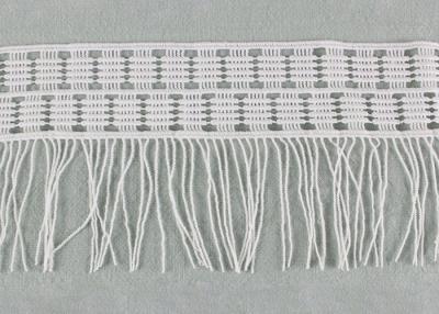 China Fashion Poly Milk Fringe Venice Trim Guipure French Lace Dress Tassel Ribbon for sale