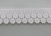 China Water Soluble Daisy Venice Guipure Lace Trim , Embellishment Wedding Lace Border for sale