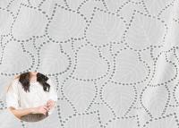 China Off White Eyelet Cotton Lace Fabric Leaf Embroidery Patterns for sale