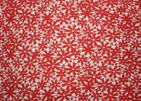China Red 47 Inches DTM Flower Embroidered Lace Fabric With African Cord Lace By Azo Free for sale
