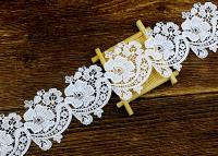 China Floral Guipure Water Soluble Lace Trims With Heavy Embroidery For Dresses Ribbon for sale