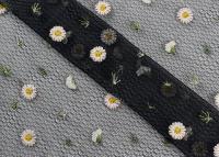 China Daisy Multi Colored Lace Fabric For Flower Mesh Dress for sale