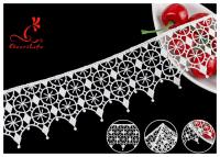 China French Venice Guipure Polyester Lace Trims With Schiffli Water Soluble Via SGS for sale
