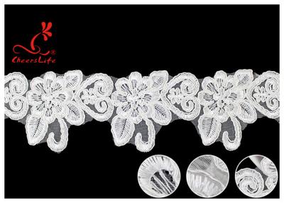 China French Corded Nylon Wedding Lace Trim for sale