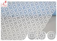 China Poland Guipure Embroidered Floral Lace Fabric for sale