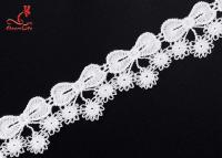 China Water Soluble Floral Guipure Lace Fabric For Women Dresses / Skirt for sale