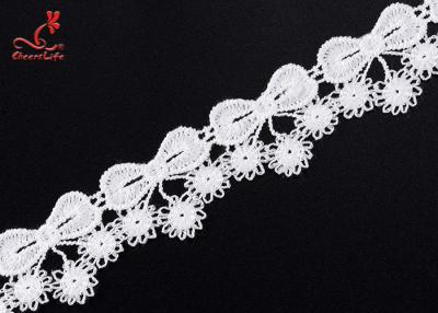 China Water Soluble Floral Guipure Lace Fabric For Women Dresses / Skirt for sale
