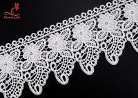 China 2.2cm Cute Water Soluble Flower Lace Trim For Children Garment   for sale