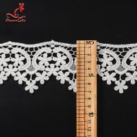 China 100% Cotton Water Soluble Flower Lace Trim For Clothing Pollution - Free for sale