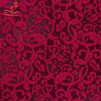 China 2019 Hot African Lace Fabric High Quality Red Lace Fabric For Garment for sale