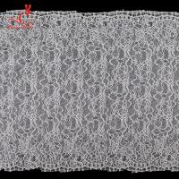 China High quality White nylon lace fabric for long dress for sale