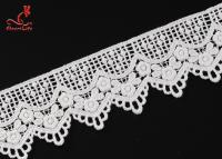 China Exquisite 4.8cm Wide Cotton Lace Trim For Home Textiles for sale