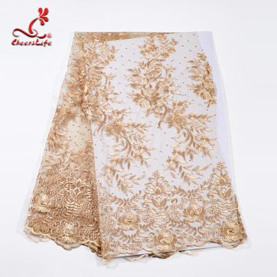 China Colorful Modern custom Embroidered Net Lace For Garment for sale