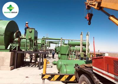 China Huayin Batch Waste Tire Pyrolysis Plant Catalyst Diesel 10ton Machine for sale