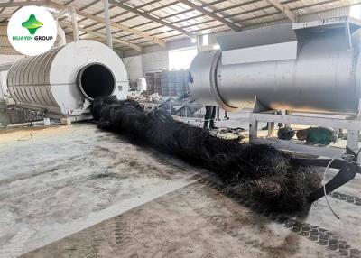 China Fully Automatic Waste Tyre Pyrolysis Plant Rubber Tire Recycling To Fuel Machine for sale