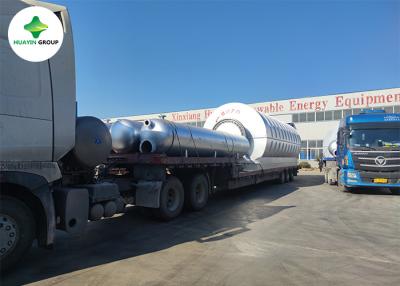 China Scrap Auto Tyre Pyrolysis Equipment Intermittent Horizontal Rotating for sale