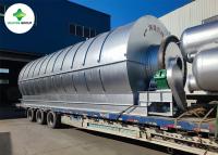 China High Oil Yield Waste Plastic And Tyre Pyrolysis Plant 3 Condensers To Fuel Oil for sale