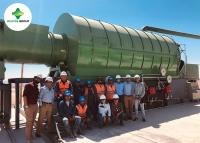 China 15T Per Day Waste Tire Pyrolysis Plant To Fuel Oil And Diesel Layout Design for sale