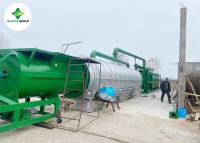China Horizontal Rotating 10 Ton Waste Tyre Pyrolysis Plant Automated for sale