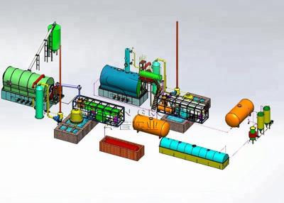 China Engine Waste Oil Distillation Machine To Diesel 10 Ton for sale